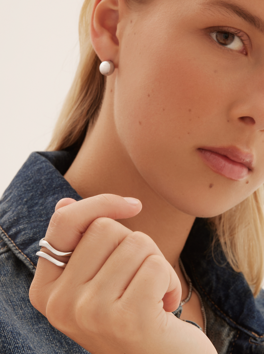 TWENTY COMPASS Duo de Bague Courbe - Acier Inox – Belle et Rebelle