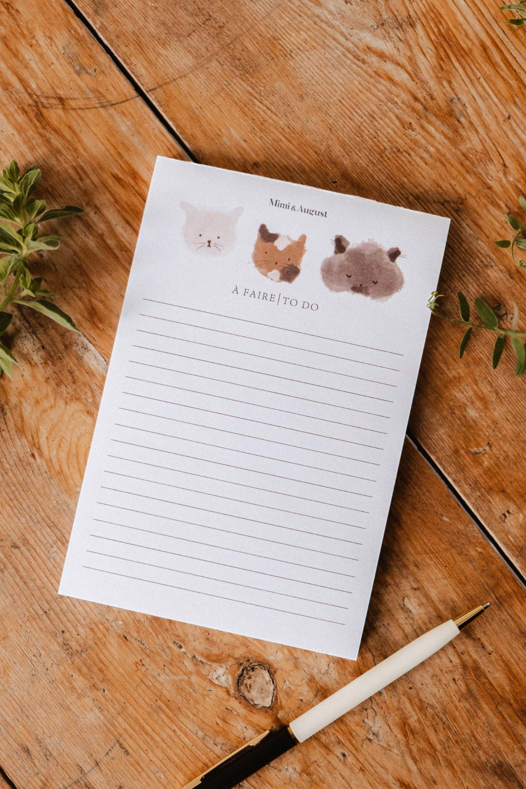 MIMI & AUGUST Bloc-Notes Purrfect – Belle et Rebelle