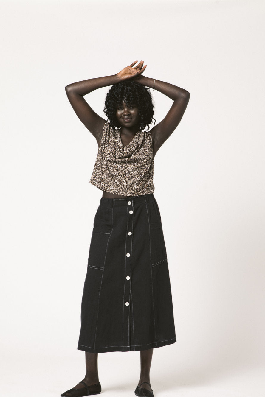 ALLISON WONDERLAND Market Skirt - Black – Belle et Rebelle