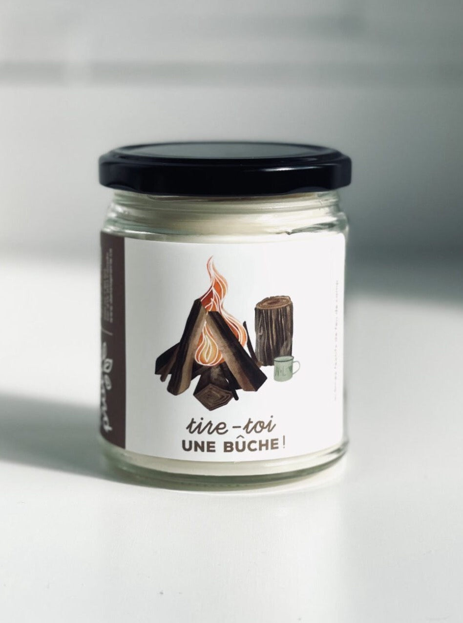 DANS LA PRAIRIE Bougie Tire-toi une Bûche – Belle et Rebelle